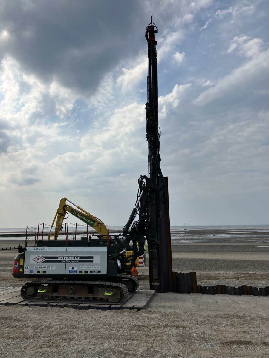 Rhyl Coastal Defence - SPI Piling | A E Yates